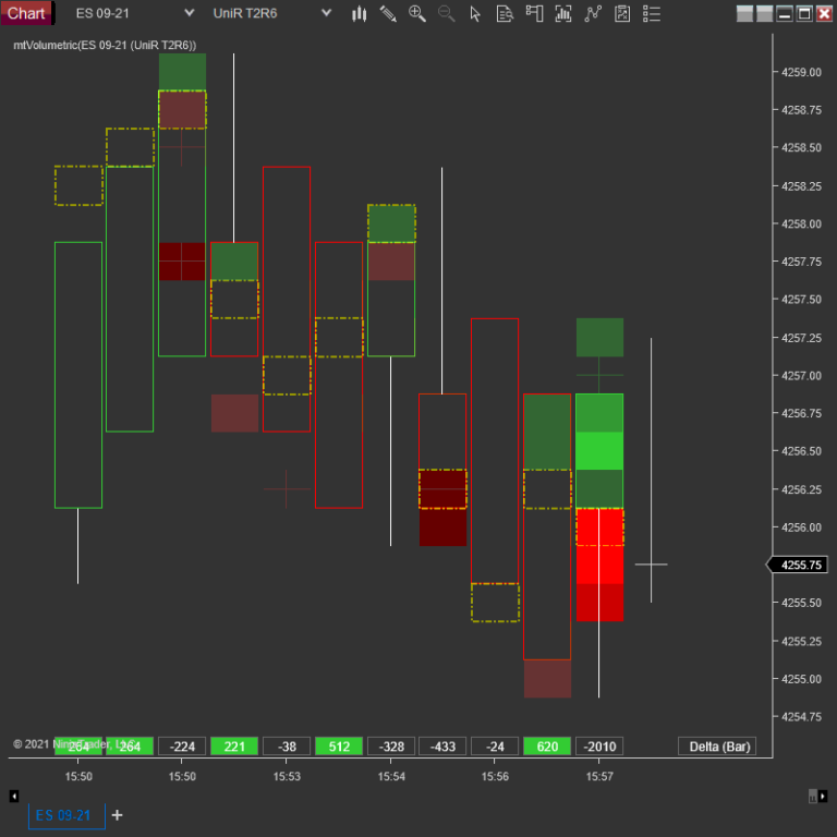 NinjaTrader Volumetric Bars Indicator - Works With Custom Bar Types!!!